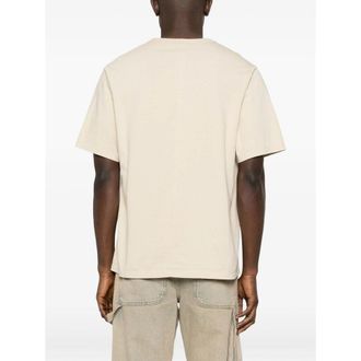 Rick Owens Crewneck Cotton T-Shirt - Beige