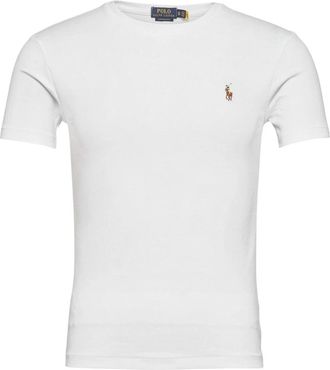 Ralph Lauren Homme, Tops, Blanc, Taille: XL Pima Polo T-shirt