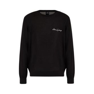 A|X Armani Exchange Strickpullover mit Rundhalsausschnitt - - Knitwear - Herren - Schwarzk - S