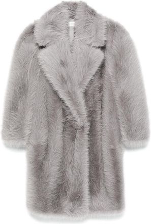 Sportmax Mantel aus Faux Fur - Grau
