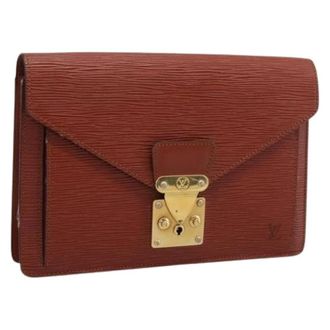 Louis Vuitton Sac &agrave; main en cuir Epi Pre-owned - Femme - Pre-owned - Brun - Taille: ONE Size