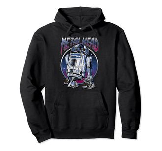 Star Wars R2D2 Metal Head Vintage Z2 Pullover Hoodie