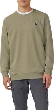 s.Oliver Sweat-Shirt à col Rond en Coton mélangé pour Homme, Vert Olive, XXL