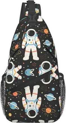 Generic Multifonction Sacoche Tactique Art plan&eacute;taire des astronautes de lespace Sacs Poitrine R&eacute;glable Sac &agrave; Dos De Voyage pour Voyage Cyclisme Randonn&eacute;e