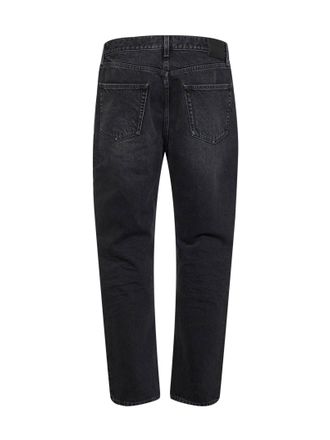 Saint Laurent Mens Jeans Mick Black Denim Cotton