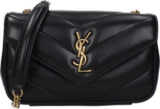 Saint Laurent Loulou Femmes Sac Bandouli&egrave;re Cuir Noir