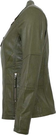 Jilani Lederjacke Sofinea Jilani Collection - Damen Lederjacke Lammnappa olive