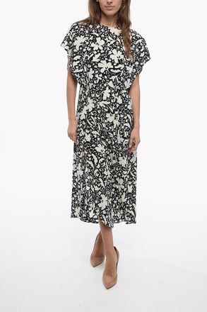 Stella McCartney Kleid im Peplum-Stil aus Seide mit Blumenmuster Stella McCartney
