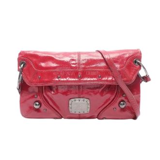 Burberry Sac bandouli&egrave;re en cuir verni Pre-owned - Femme - Pre-owned - Rouge - Taille: ONE Size