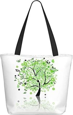 AOOEDM Sac &agrave; provisions pour femme avec arbre &agrave; fleurs de printemps 13 x 11 x 7 pouces. Le cadeau parfait pour la Saint-Valentin. Cest de la Saint-Valentin p