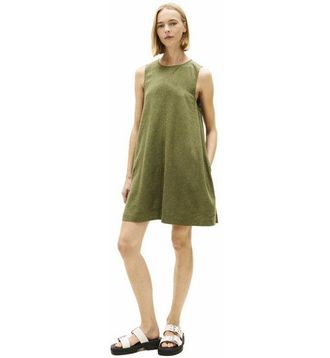 Tommy Jeans Linen A-line W - Kleid - Damen