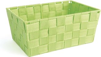 Excelsa Cross Korb 25x17,5x11cm in grün, Polypropylen, 25 x 17.5 x 11 cm