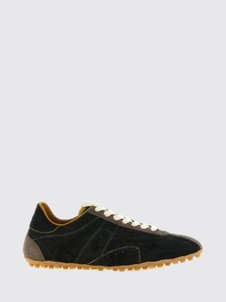 Maison Margiela Sprinters Low-Top-Sneaker aus Leder und Wildleder mit zweifarbigem abstraktem Design