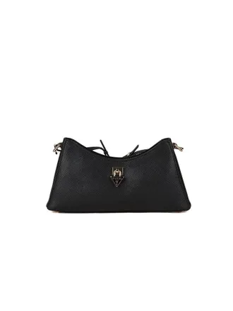 Guess Womens Shoulder Bag Black Polyurethane - Shoulder-Bags