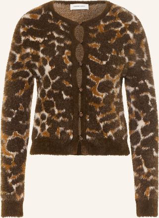 Fabienne Chapot Strickjacke Henry Mit Schmucksteinen braun