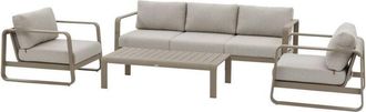 Hesperide Gartenm&ouml;bel Domilly Caf&eacute; 5-Sitzer aus Olefin und Aluminium - Hesp&eacute;ride