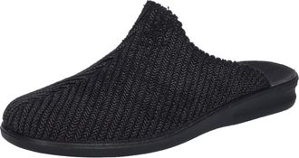 Josef Seibel Herren Pantoffeln Belfort 123, M&auml;nner Hausschuhe,Weite G (Normal),hauslatsch,treter,finken,schlapen,Indoor,schwarz,44 EU