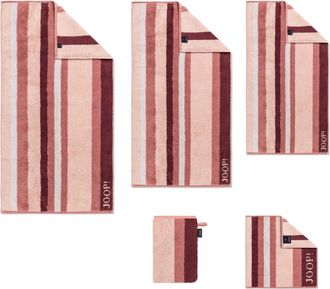 Joop Handtücher Vibe 1698 22 Puder Rosa Streifen Gestreift Waschhandschuh Seiflappen Gästetuch Duschtuch Frottiertücher, Größe:Duschtuch 80x150 cm