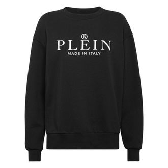 Philipp Plein Sweatshirt Iconic Plein - - Sweatshirts & Hoodies - Damen - Schwarzk - XL
