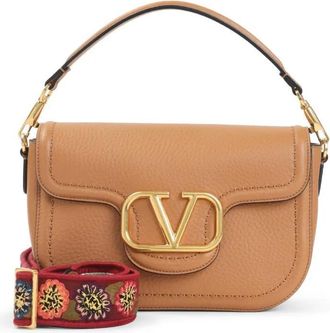 Valentino Garavani Hobo Bags - Almond Beige Calf Leather Alltime Shoulder Bag - Gr. unisize - in Braun - für Damen