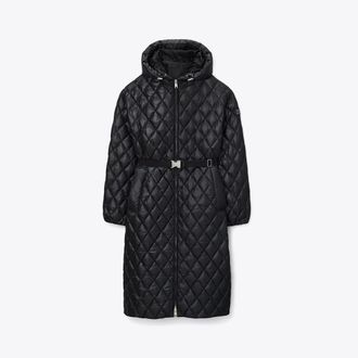 Tory Burch Steppmantel aus Nylon mit Kapuze