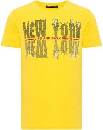 Cipo & Baxx T-Shirt T-Shirt mit New York-Motiv