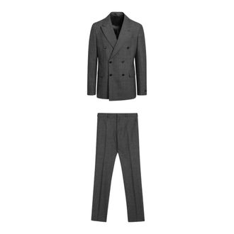 Prada Zweireihiger Anzug - - Suits - Herren - Grau - XL