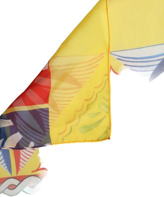 Dolce & Gabbana Silk Printed Foulard Scarf - Multicolor
