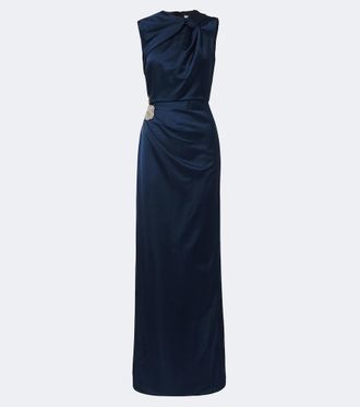 Erdem Verzierte Robe aus Satin
