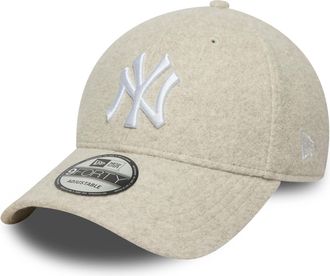 New Era New York Yankees MLB Melton Wool 9Forty Snapback Cap Beige - One-Size