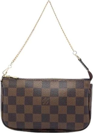 Louis Vuitton Pre-owned Mini Pochette Accessoires - Femme - Pre-owned - Brun - Taille: ONE Size