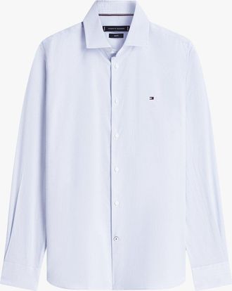 Tommy Hilfiger Chemise droite en coton m&eacute;lang&eacute;