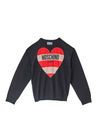 Moschino Pull Col Rond - Noir