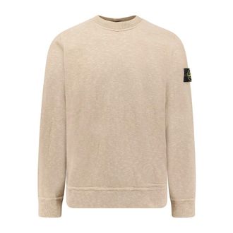 Stone Island Homme, Sweatshirts et sweats à capuche, Beige, Taille: XL Crewneck SweaT-shirt
