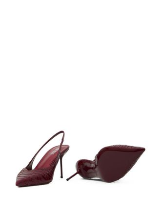 PARIS TEXAS Slingback Heel - Burgundy