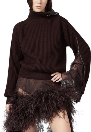 Giuseppe Di Morabito Femme, Pulls, Brun, Taille: 40 FR Col roul&eacute;