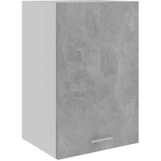 vidaXL Armoire suspendue Gris b&eacute;ton 39,5x31x60 cm Agglom&eacute;r&eacute;