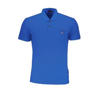 Napapijri Blaues Baumwoll-Poloshirt mit Logo - - Tops - Herren - Blau - L