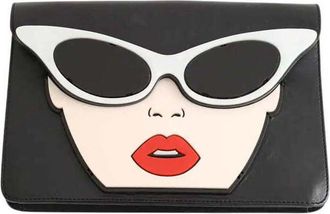 Yazbukey Sac &agrave; bandouli&egrave;re en cuir noir