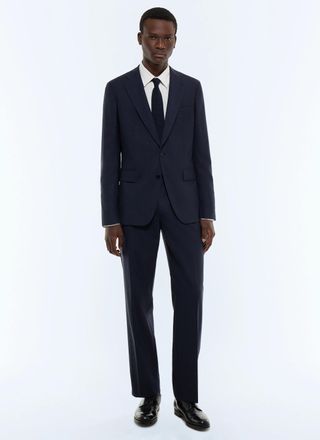 Fursac Costume ajust&eacute; en laine &agrave; carreaux - Taille 44 - Homme