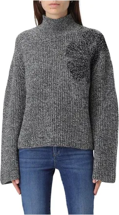 Liu Jo Femme, Pulls, Gris, Taille: 38 FR Pulls Élégants pour Femmes