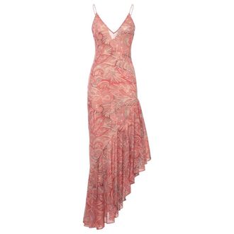 Etro Femme, Robes, Multicolore, Taille: 38 FR Robe Midi Asym&eacute;trique Paisley