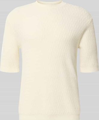 Emporio Armani Slim Fit T-Shirt in Strick-Optik