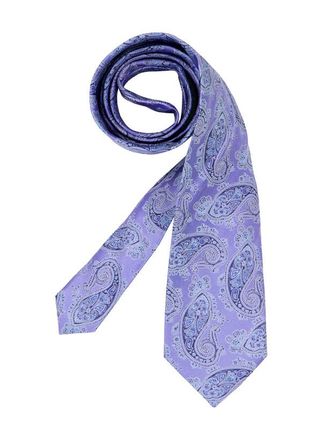 Eton Herren Krawatte violett Seide gemustert