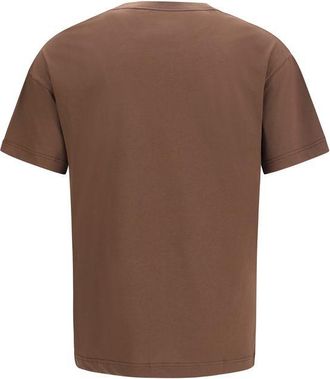 Palm Angels Graphic Cotton T-Shirt - Brown