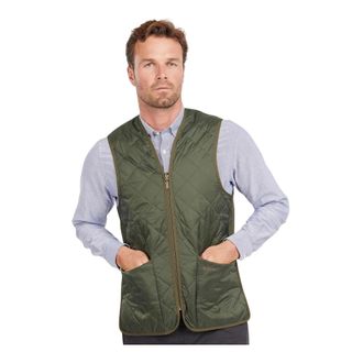 Barbour Homme, Vestes, Vert, Taille: 2XS Gilet Palarquilt zipp&eacute; lin&eacute;aire pour homme