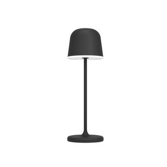 Eglo LED Außen-Tischlampe Mannera, Nachttischlampe Touch dimmbar, Outdoor Tischleuchte aus Metall in Schwarz und Kunststoff Weiß, Lampe Schlafzimmer warmwe