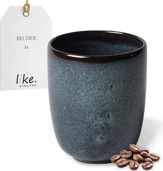 Villeroy & Boch like. by Villeroy & Boch - Lave Gris Steingut Becher Ohne Henkel grau, Spülmaschinenfest, Mikrowellensicher, Tasse Grau Ohne Henkel, Kaffeetasse, Kaff