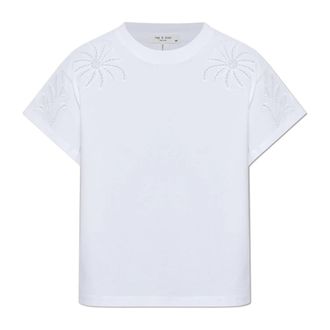 Rag & Bone T-Shirt mit Lochstickerei - - Tops - Damen - Wei&szlig; - S
