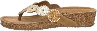 Lazamani Femme, Chaussures, Beige, Taille: 42 EU Mare Toe-post Sandales
